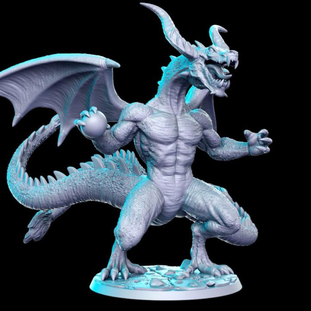 Baharan - Dragon - 32mm - Dnd - Etsy