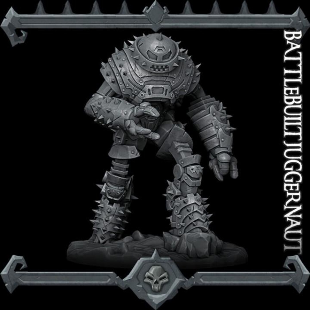 Battlebuilt Juggernaut Miniature Model - 28mm Scale High Quality Resin ...