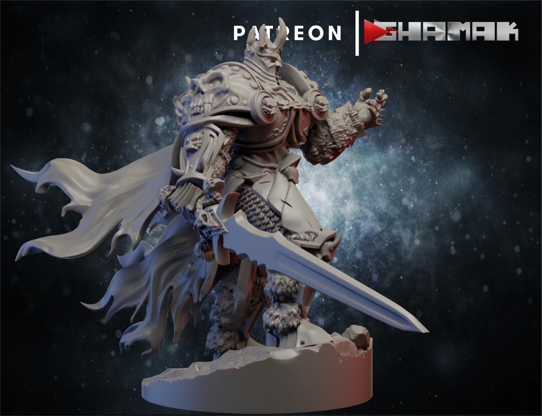 28mm Undead2 Revised Necromancer Miniature by Ghamak - High-quality ...