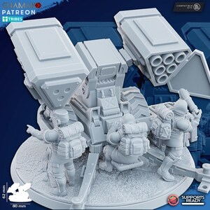 Freedom Guard Multi Rocket Launcher - Ghamak 28mm Scale High Quality ...