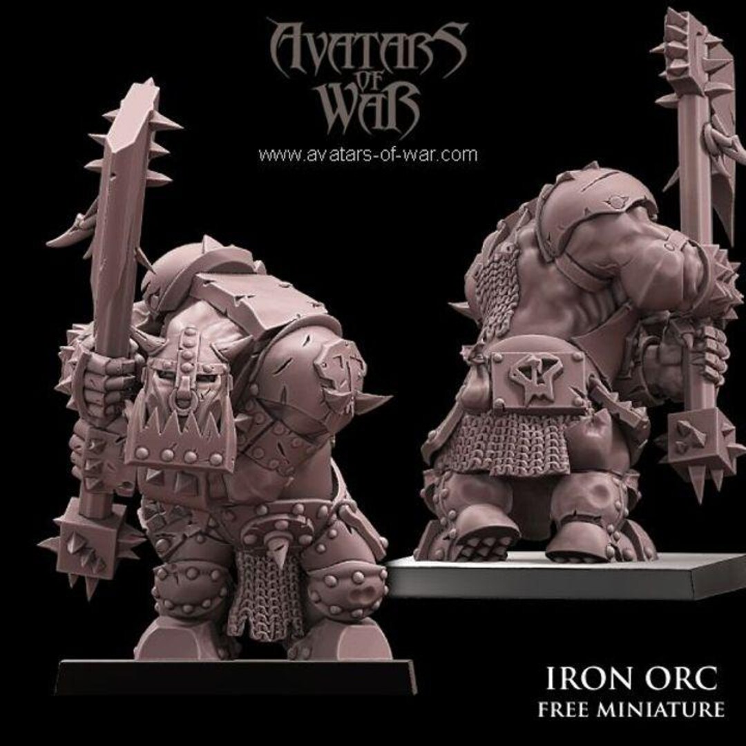 Iron Orc - Avatars of War- 3dprint - Iron Orc 3D Print Fantasy Tabletop ...