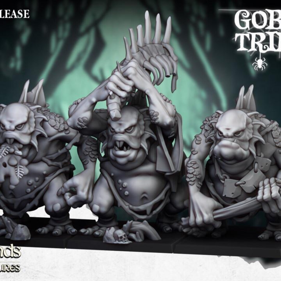 Highlands Swamp Trolls Miniatures – Detailed Fantasy Terrain Figures ...