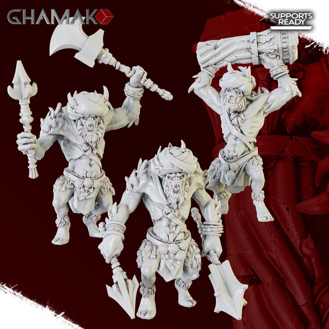 Yeti Squad Miniatures by Ghamak - 28mm High Quality Unassembled Resin ...