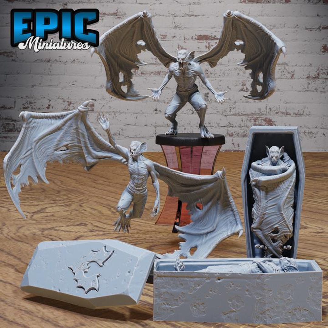 Great Vampire Set / Undead Winged Monster Warrior / Blood Drinker ...