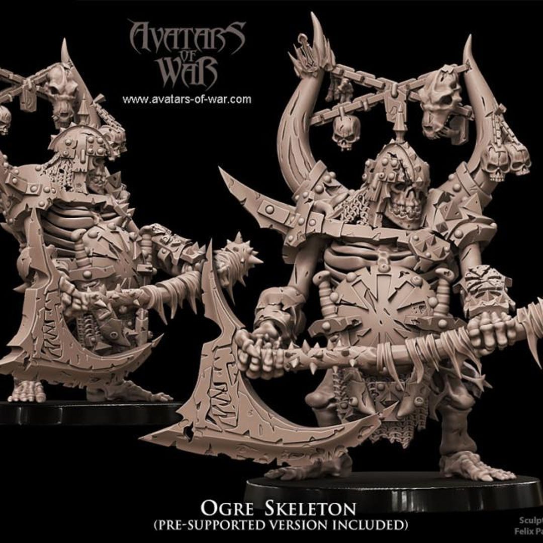 Ogre Skeleton - Avatars of War- 3dprint - 3D Printed Ogre Skeleton ...