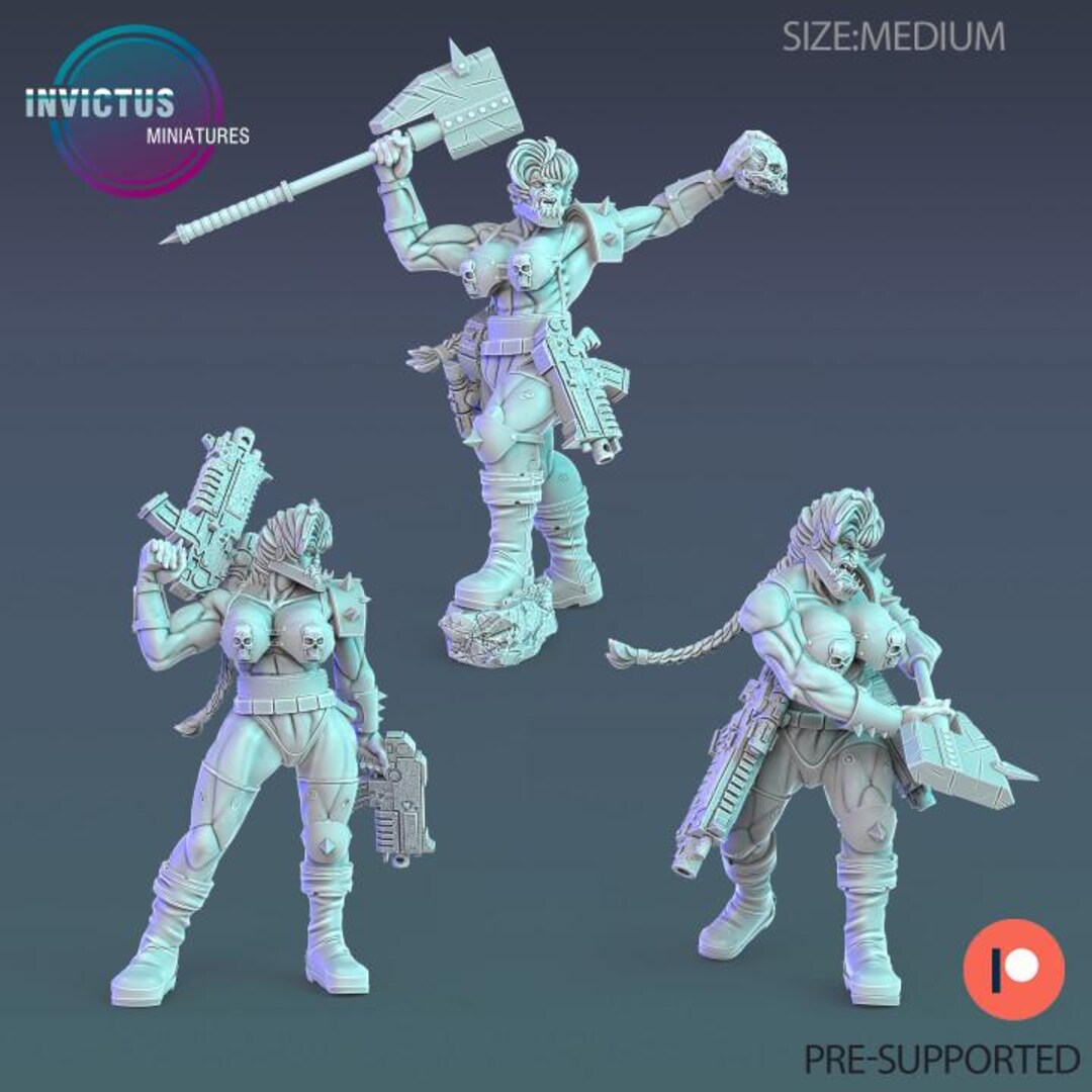 Orc Valkyrie Set / Warship Soldier / Female Space Warrior / Alien Base ...
