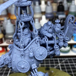 Dwarf Flying Machine Miniature Model – Highlands Miniatures Steampunk ...