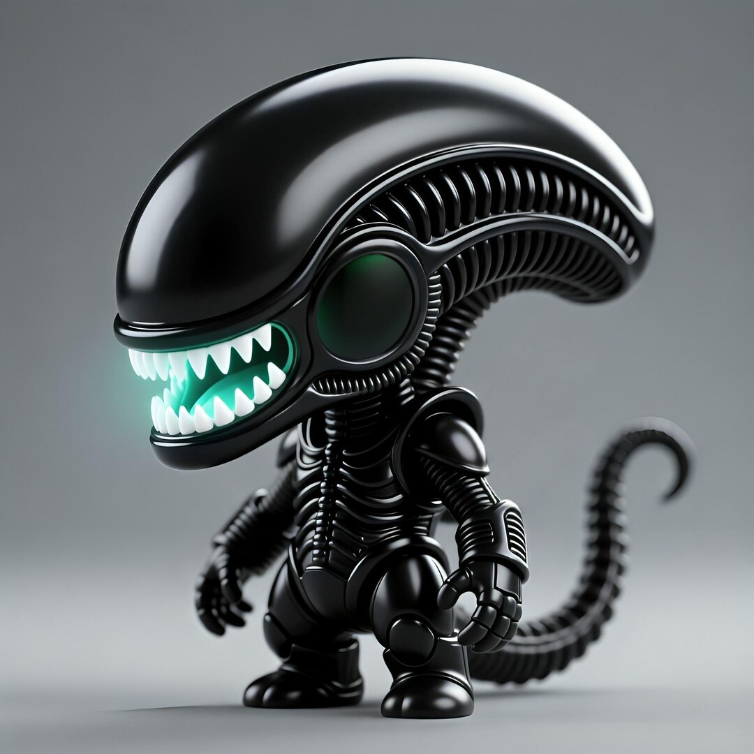 Alien Xenomorph Chibi STL File / 3D Print Model / Collectible Fan Art ...