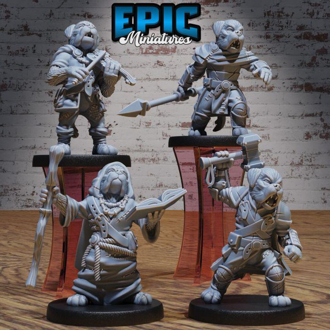 Dog Tribe Set / Dogfolk / Hound Folk Warrior / Paw Fighter / Werewolf ...