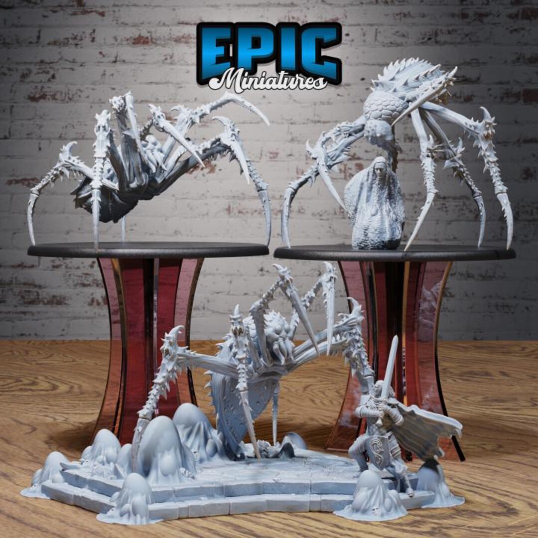 Giant Jungle Spider Set Evil Arachnid Tribe Forest Crawler Jungle Beast ...