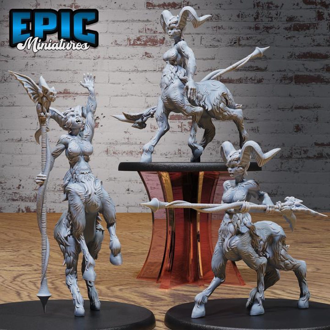 Faun Warlock Set / Centaurides Fey Hybrid / Forest Guardian / Nature Spirit / Horned Humanoid ...