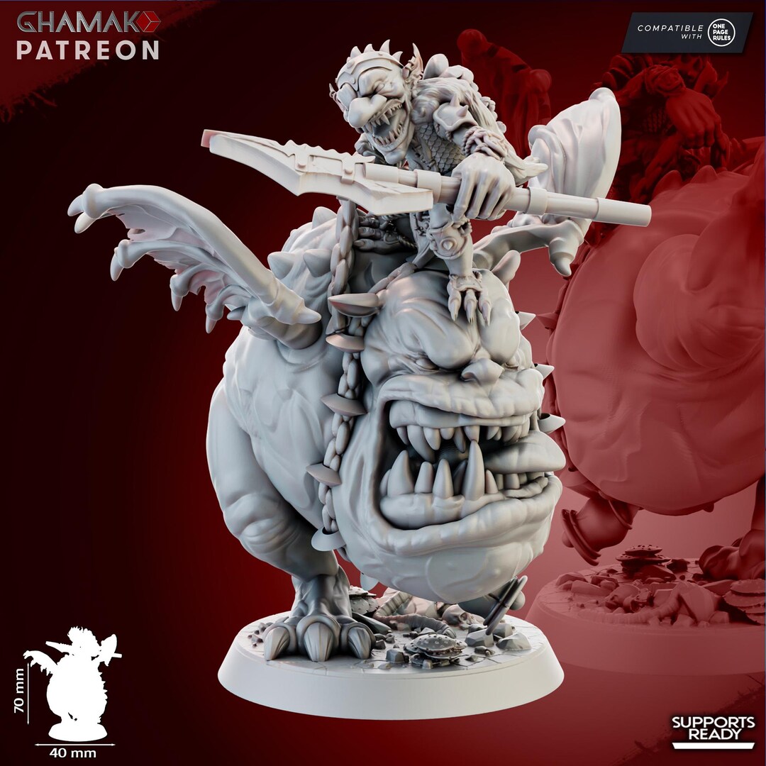Madcap Boss on Bigjaws Miniature Figure by Ghamak - 28mm High-detail ...