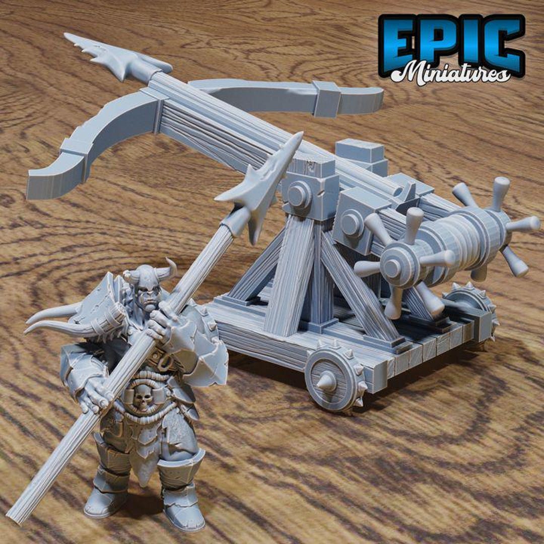 28mm Siege Ballista Set for Orc Army Warriors Detailed War Machine ...