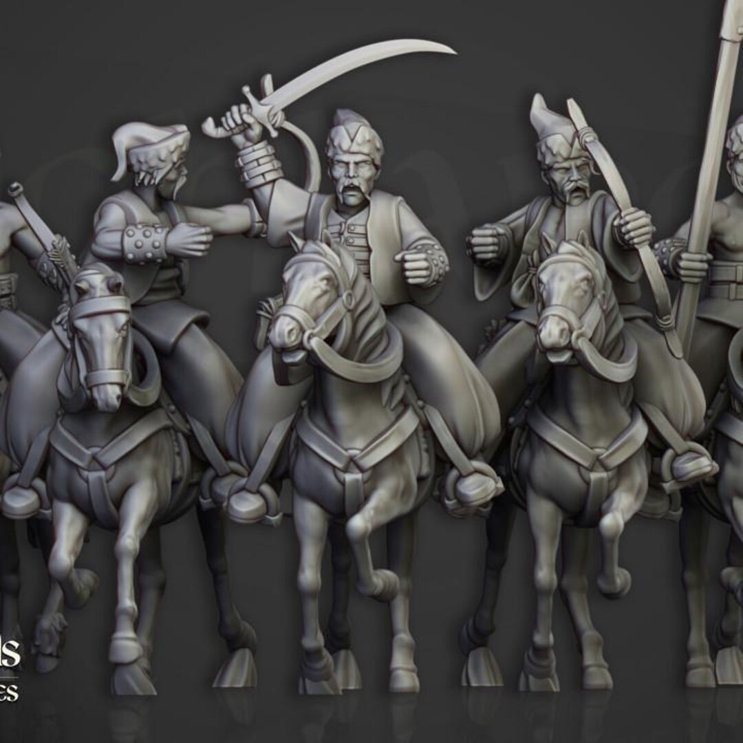 Highlands Cossack Light Cavalry Miniature Figures by Highlands ...