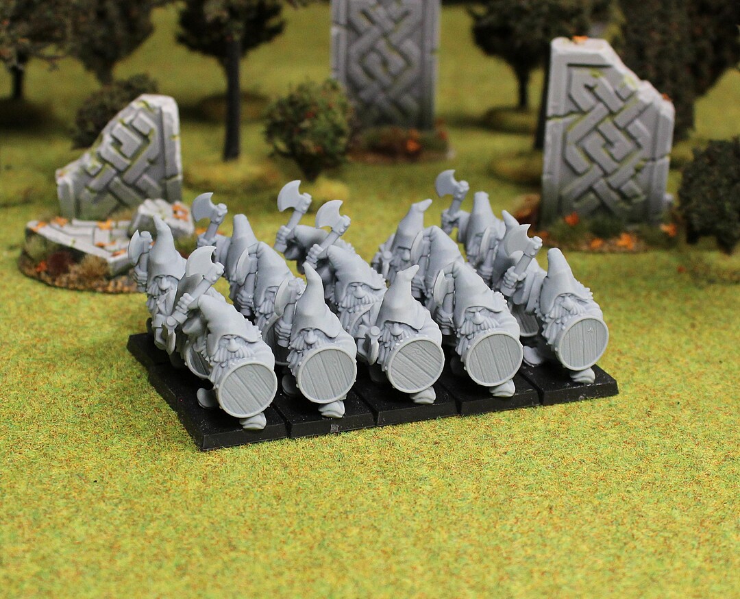 Dwarven Rangers With Axes - Momminiatures - Etsy