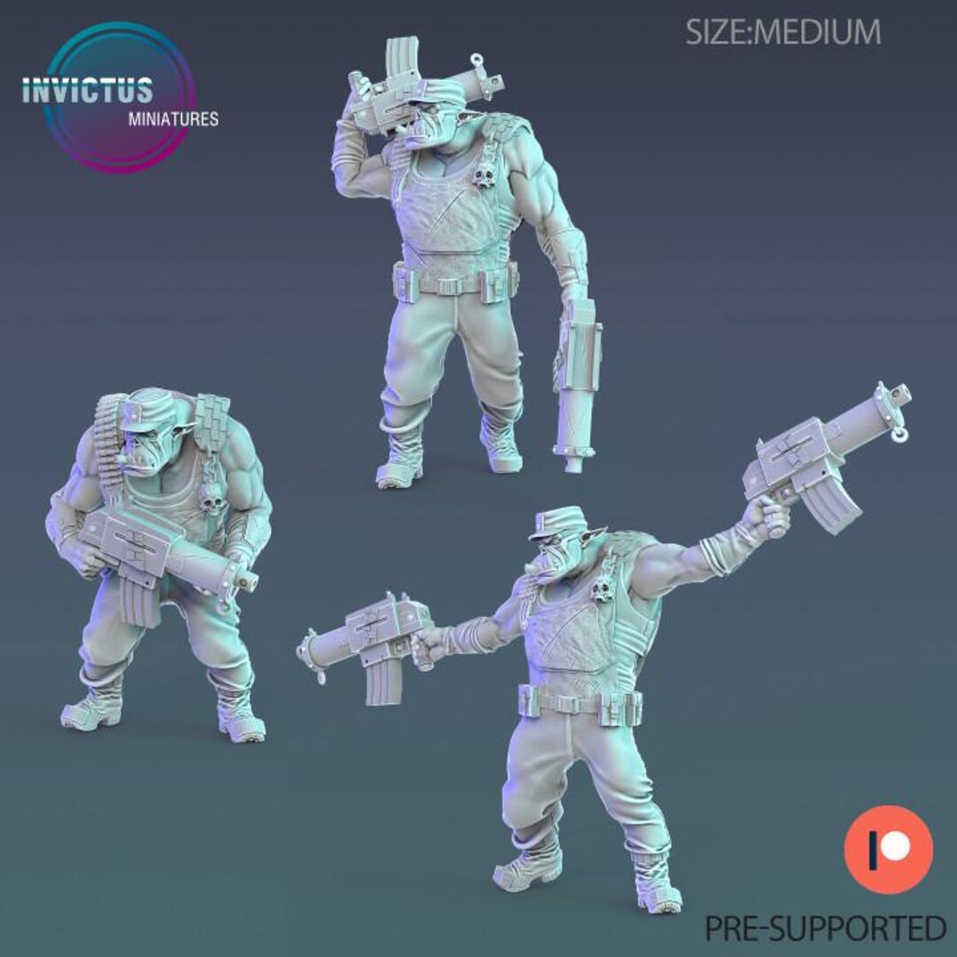 Orc Veteran Set / Warship Soldier / Space Warrior / Alien Base Predator ...