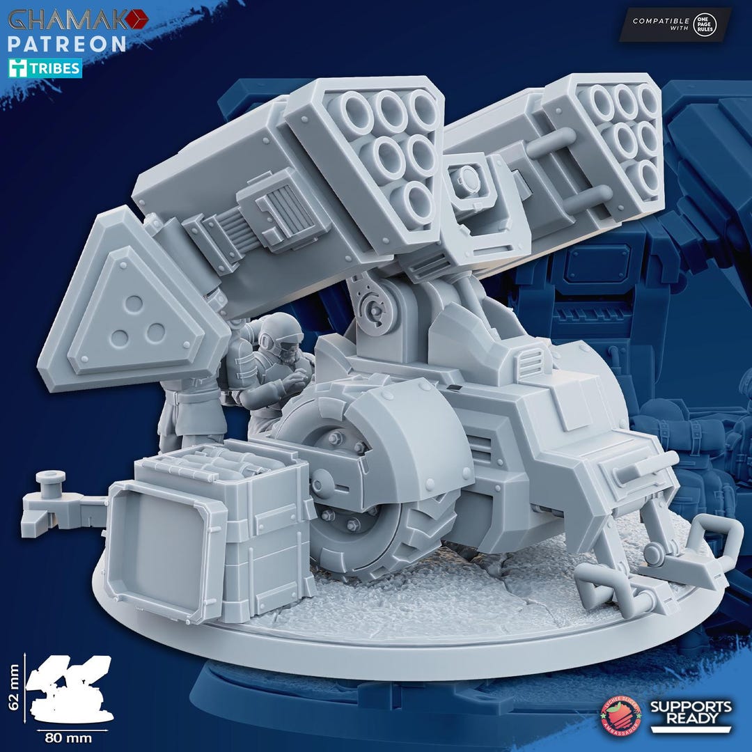 Freedom Guard Multi Rocket Launcher - Ghamak 28mm Scale High Quality ...