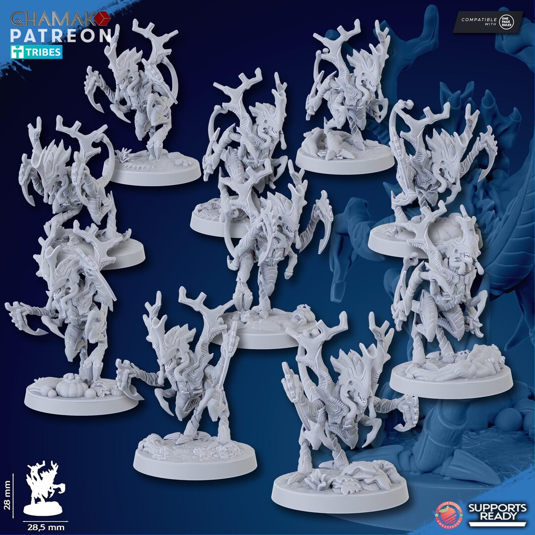 Swarm Neurolings 28mm Miniatures by Ghamak - High-quality Resin ...