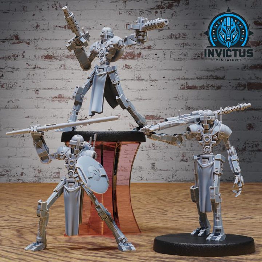 Droid Army Captain Set / Space Automaton / Galactic War Robot / Alien ...