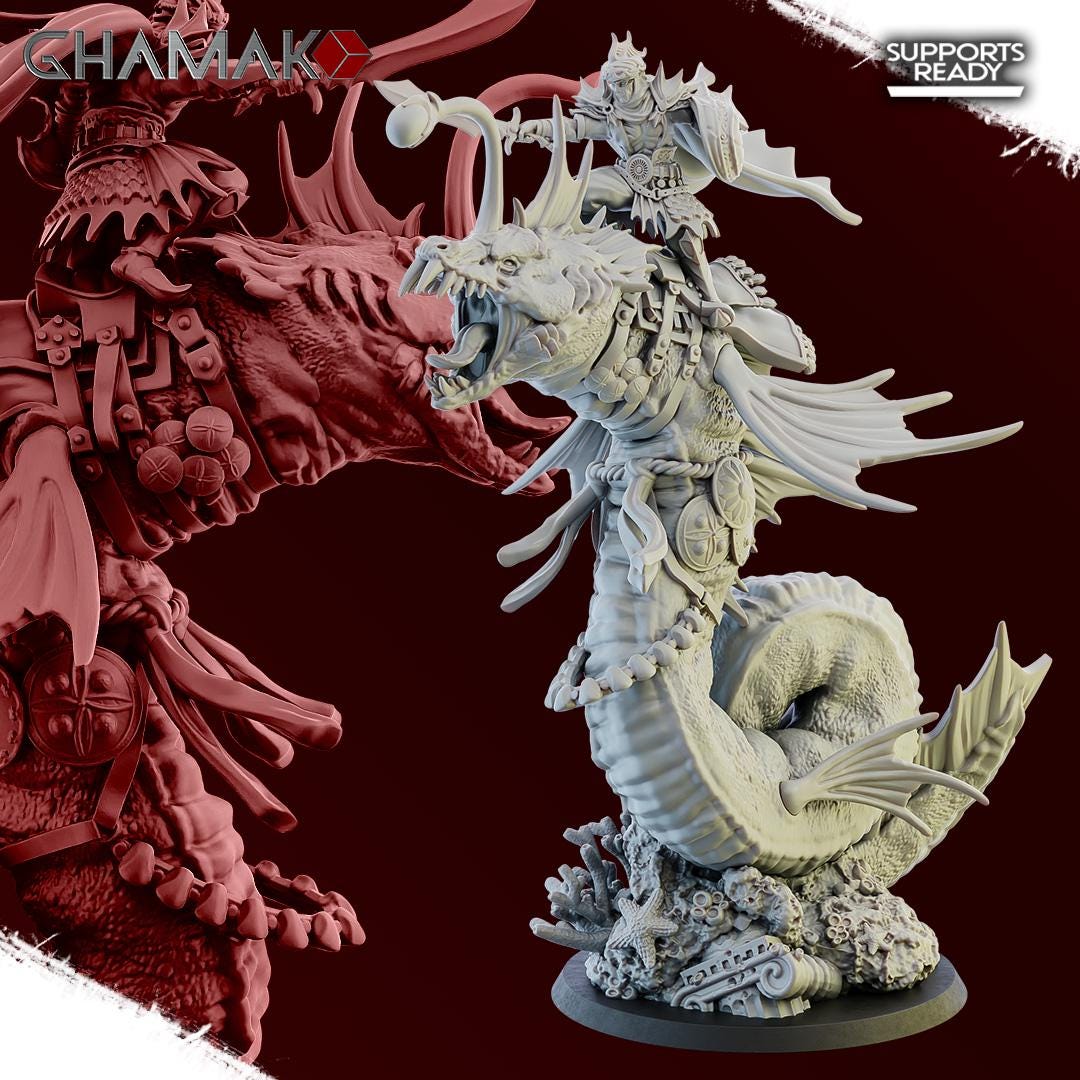 28mm Prince of Atlantis Miniature by Ghamak - Mythical Royalty for ...