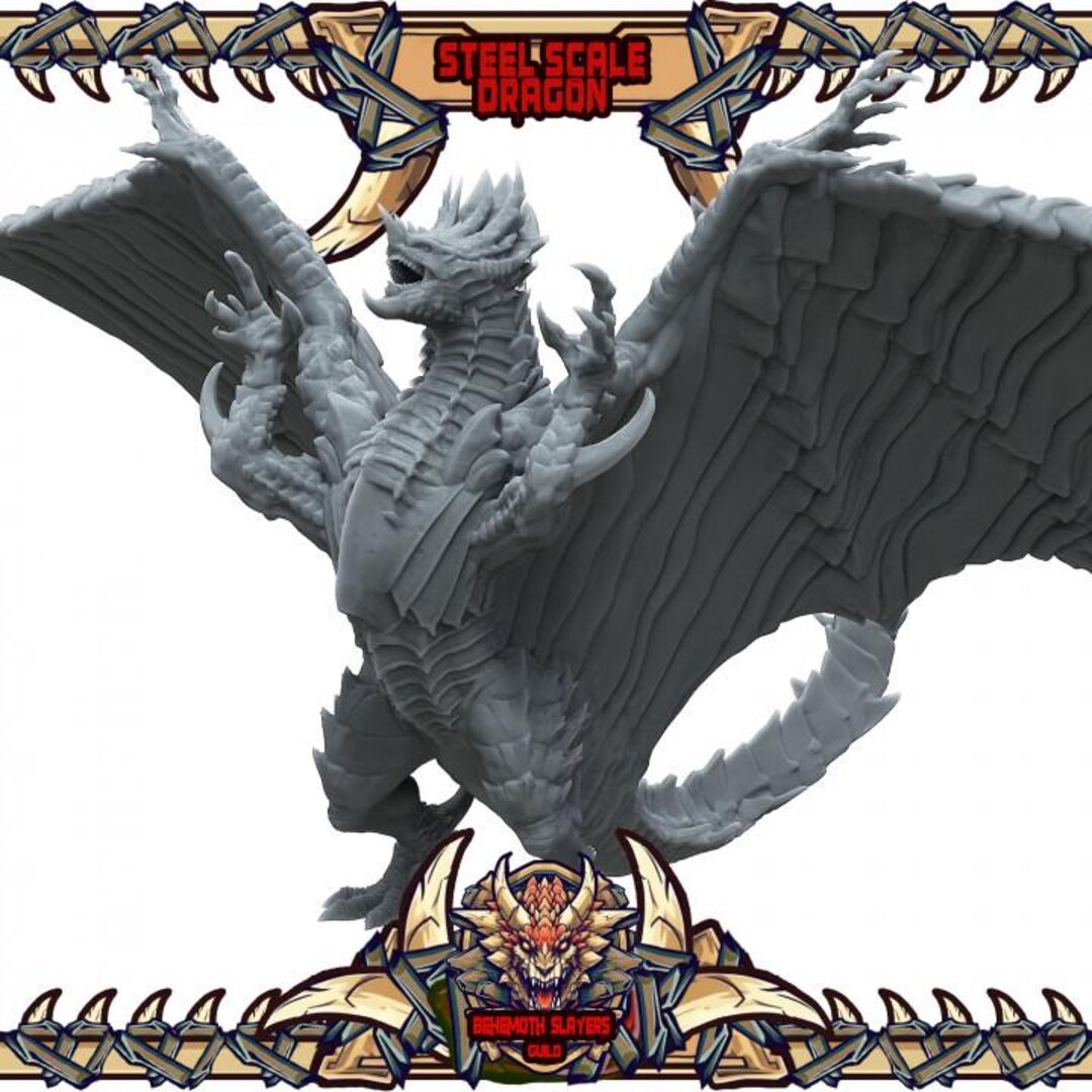 Behemoth Slayers Guild Steelscale Dragon - Etsy