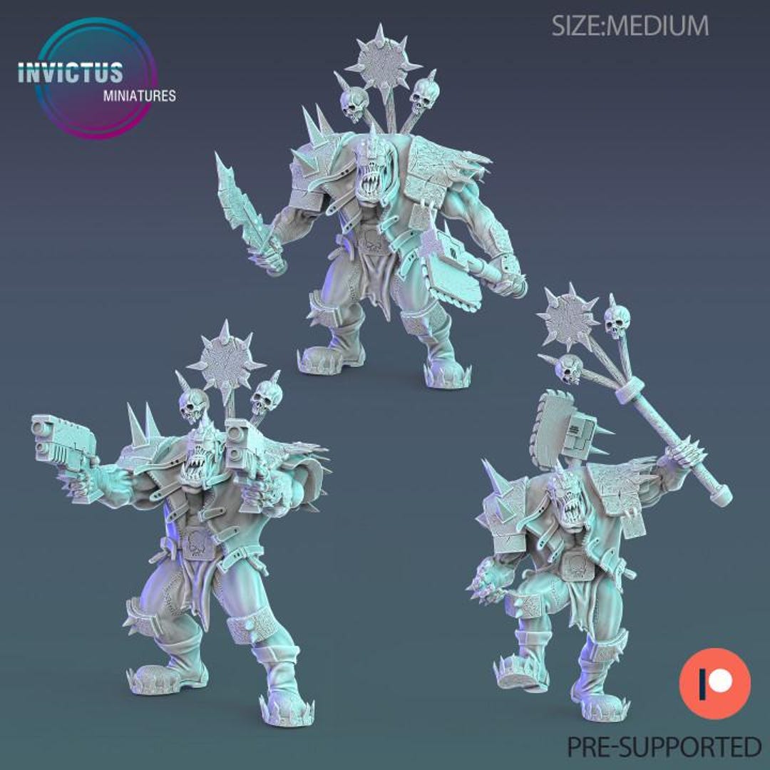 Orc Battle Shaman Set / Warship Soldier / Male Space Warrior / Alien ...