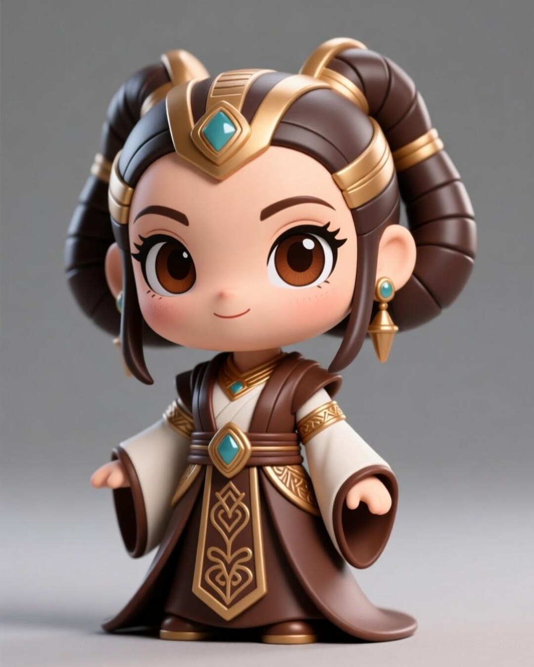 Padme Amidala Chibi STL File / 3D Print Model / Collectible Fan Art ...