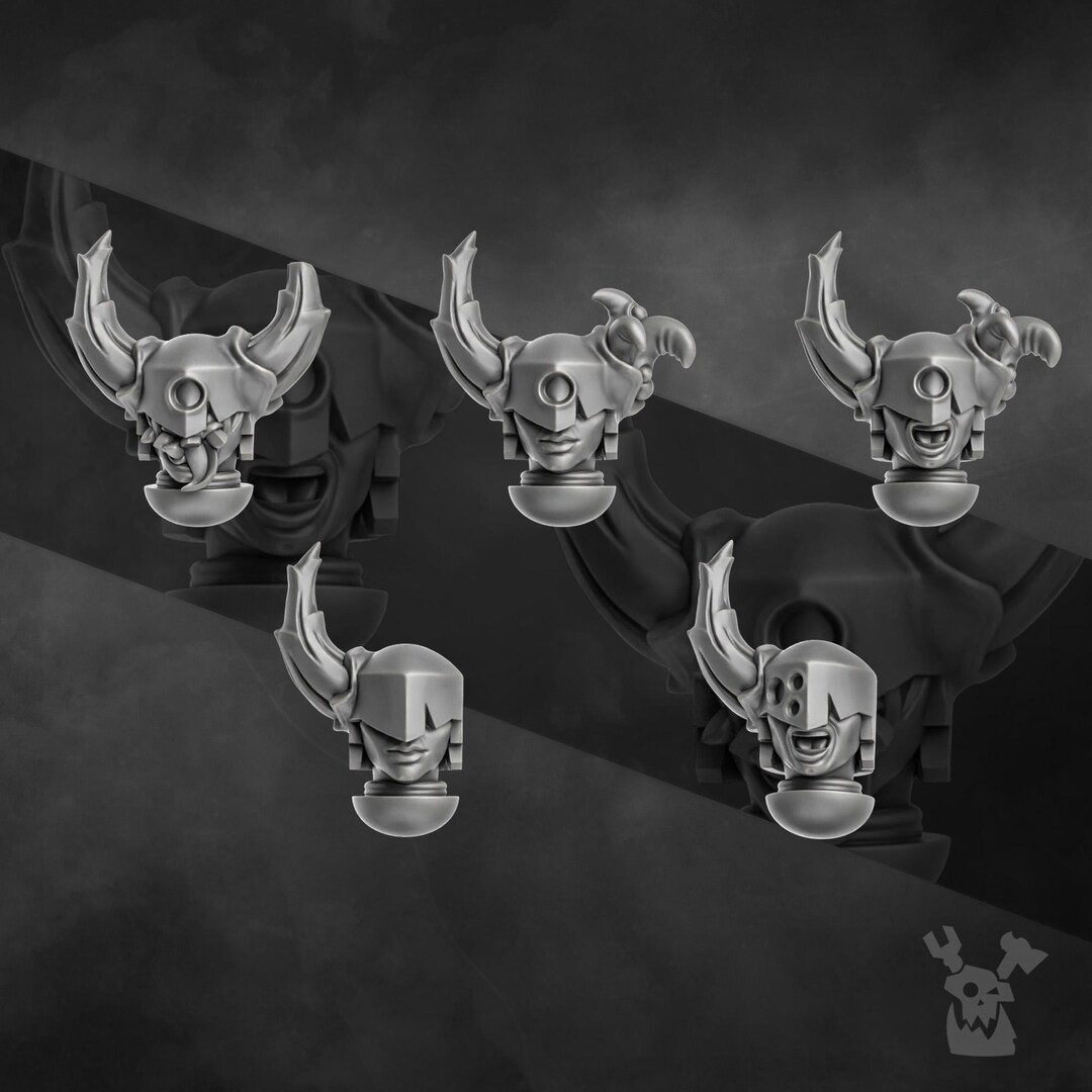 Piper the Cursed Heads Set - Dakkadakkastore - Etsy
