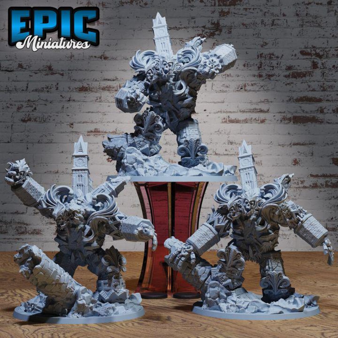 Necro-clock Death Golem Set / Magical Skeleton Creature / Giant Undead ...