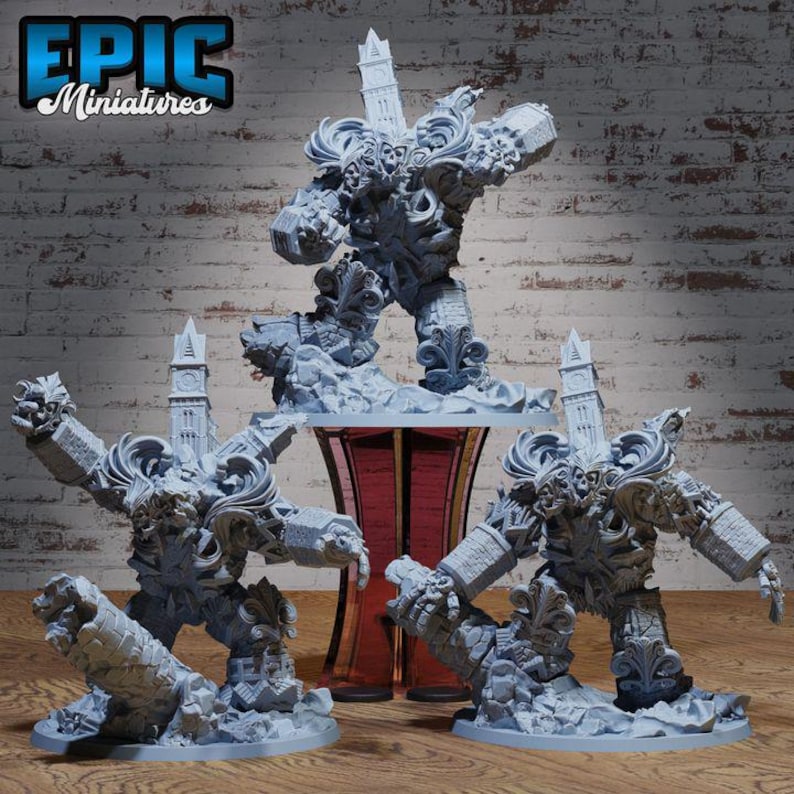 Necro-clock Death Golem Set / Magical Skeleton Creature / Giant Undead ...