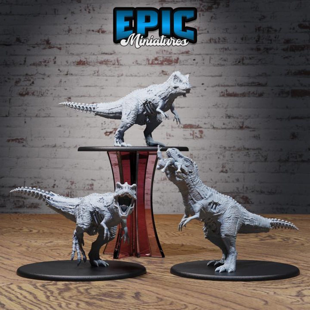 Zombie T-rex Set Undead Dinosaur Evil Tyrannosaurus Ancient Predator ...