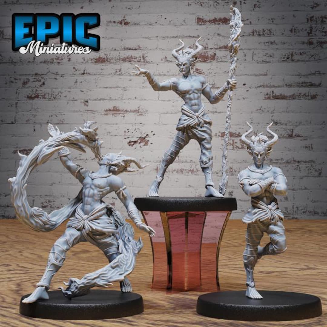 Young Efreeti Set / Fire Elemental / Ancient Inferno / Flame Element ...