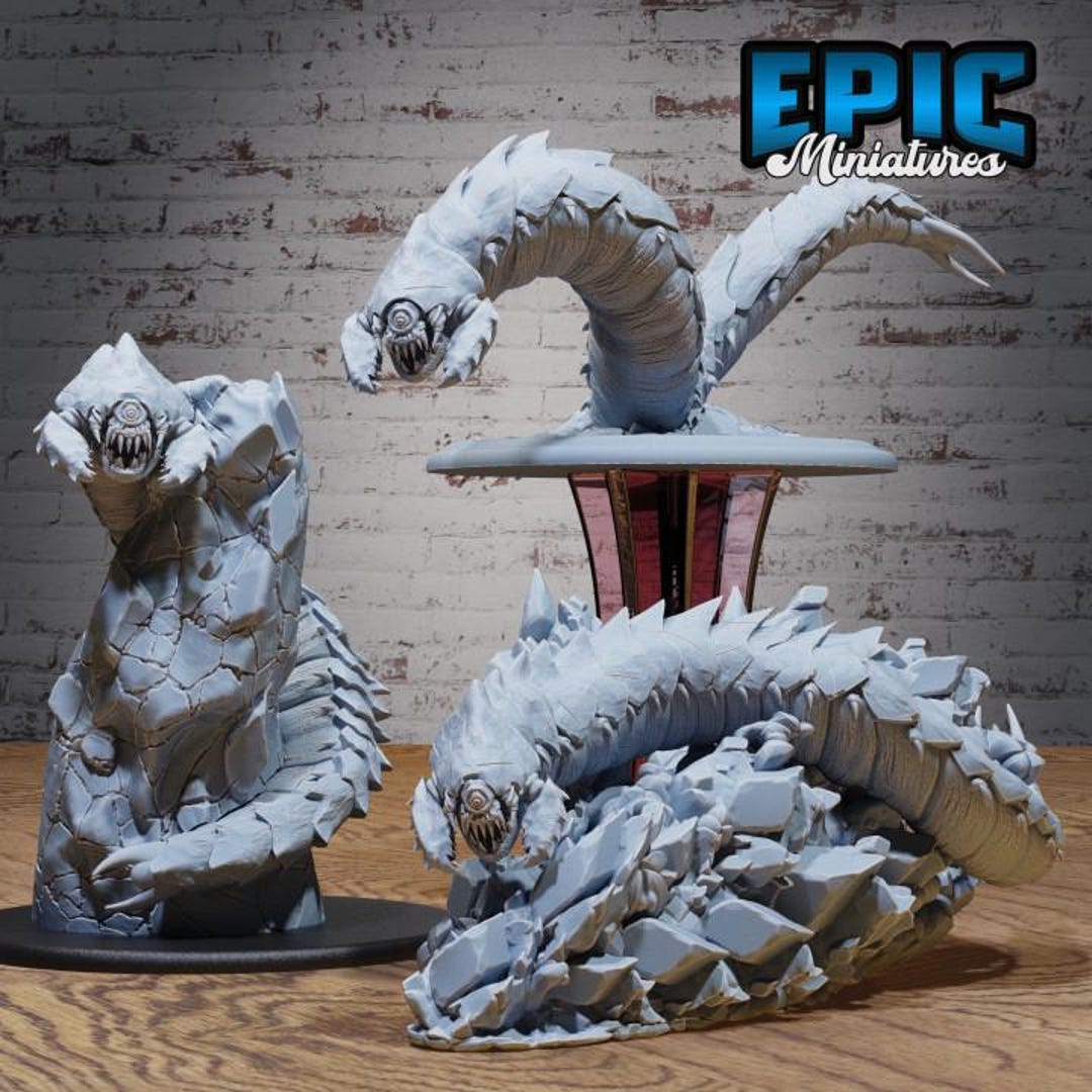 Frost Worm Set / Arctic Crawler / Ice Centipede / Snow Beast / Cave ...