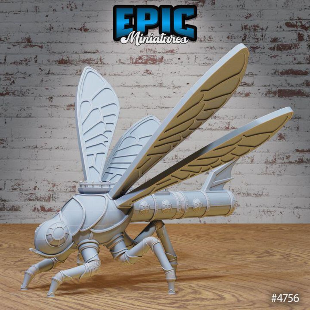 Dragonfly Spelljammer Airship - 28mm Scale Steampunk Resin Model ...