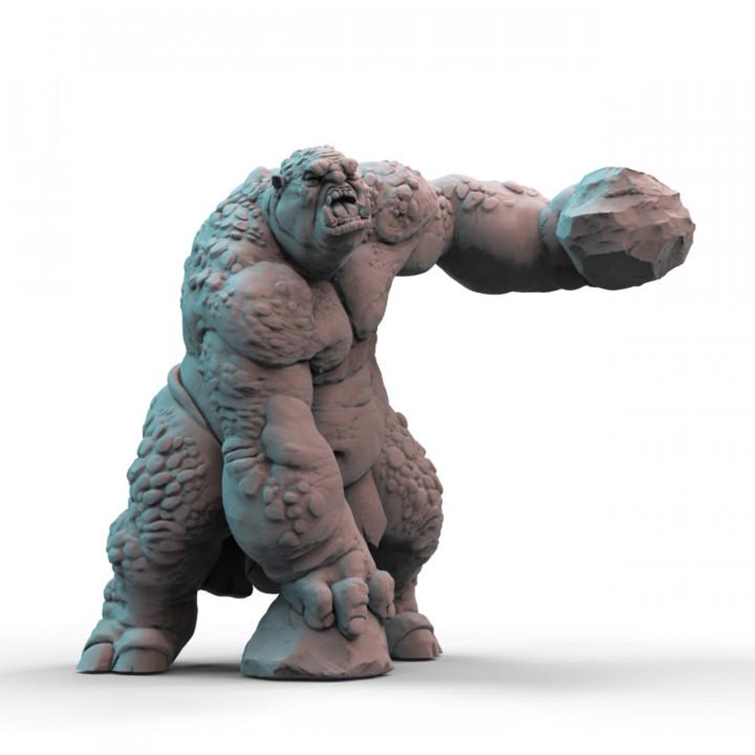 Mountain Troll - Blue Giant - 28mm - Etsy