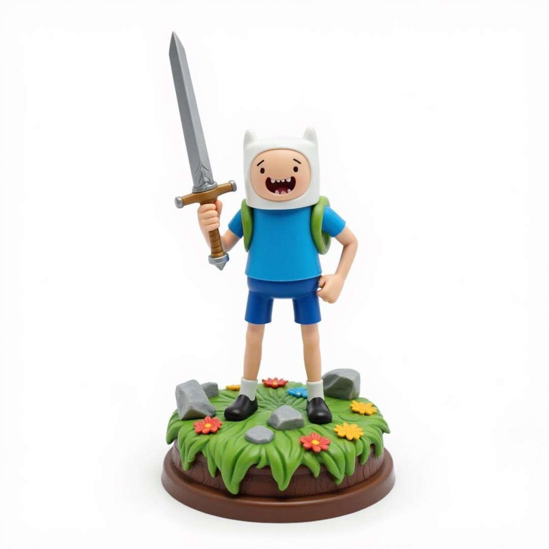 Finn the Human STL File / 3D Print Model / Collectible Fan Art Statue ...