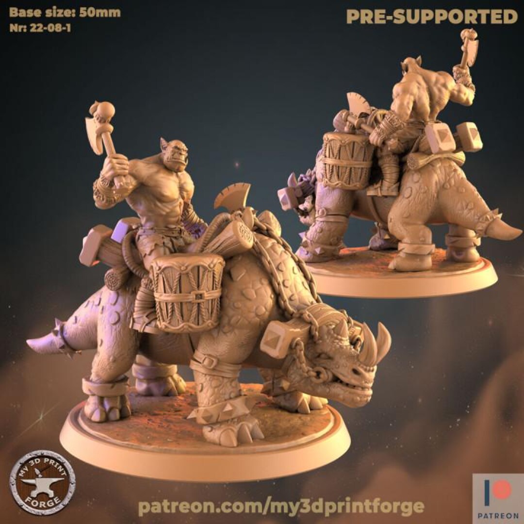 Orc War Drummer - Etsy