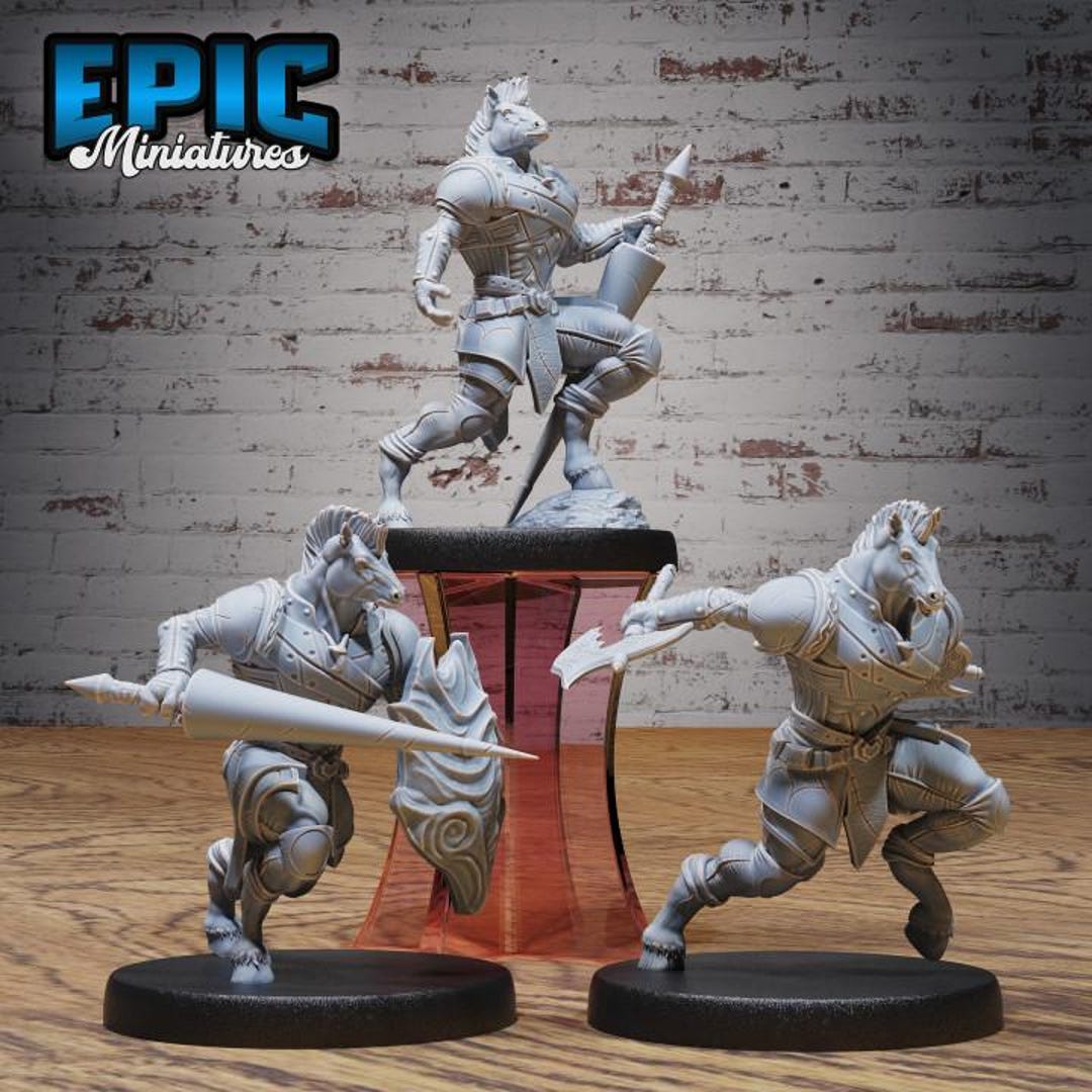 Horse Folk Knight Set / Royal Steed Warrior / Animal Mount Guard ...