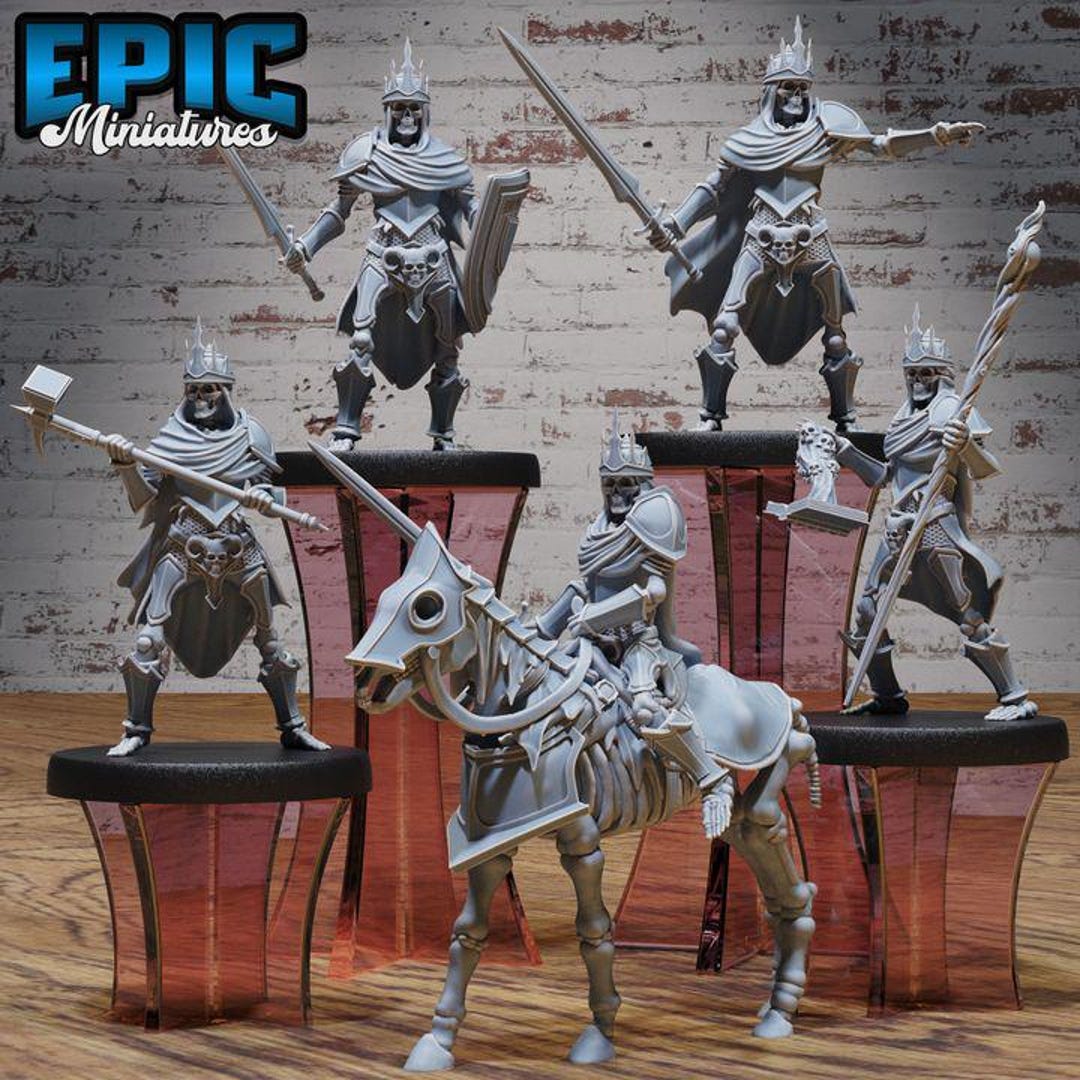 Skeleton Leader Set / Undead Soldier / Evil Skelet Warrior / Zombie ...