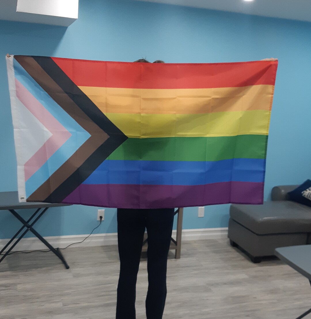 Flown With Pride Progress Pride Rainbow Flag. 3 Ft X 5 Ft. Show Your ...