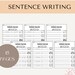 Printable Sentence Writing Practice Worksheets Develop Language Skills ...