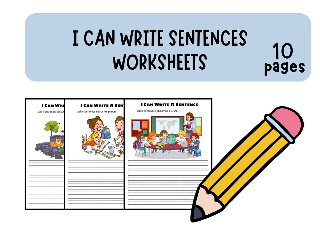 Sentence Construction Worksheets | Writing A Sentence | Grade 1-3 ...