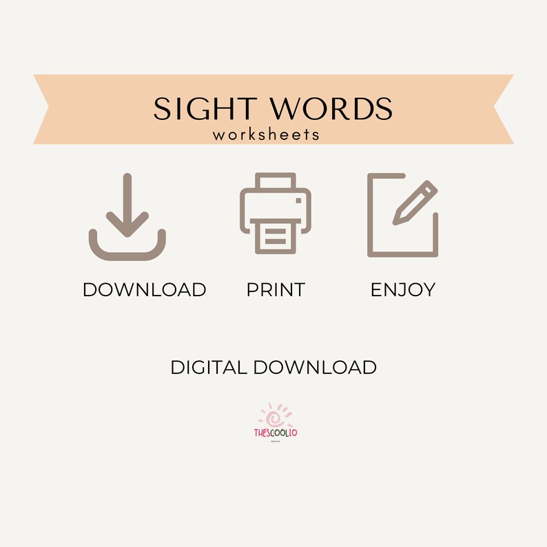 Sight Words Worksheet Bundle | 100 Pages Sight Words Activity | Prek ...