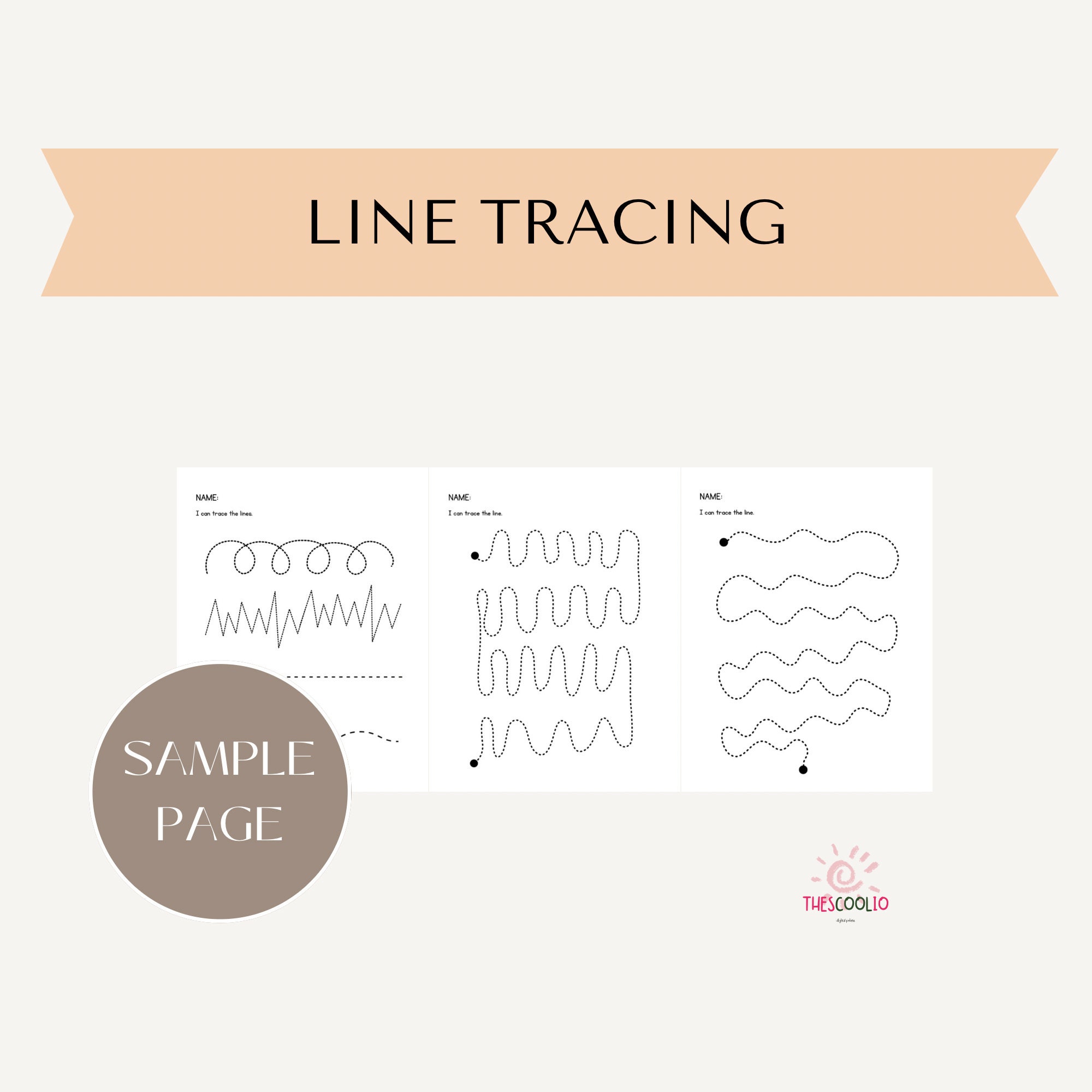 Practice Tracing Worksheets Line Tracing Worksheets Homeschool ...