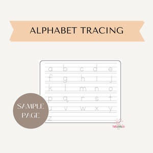 Printable Alphabet Tracing Worksheets | Lowercase and Uppercase Letters ...