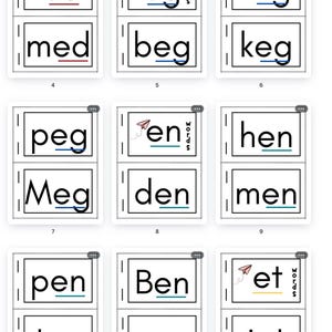 CVC Word Family Booklet Word Family List Booklet Cvc Activity Book ...