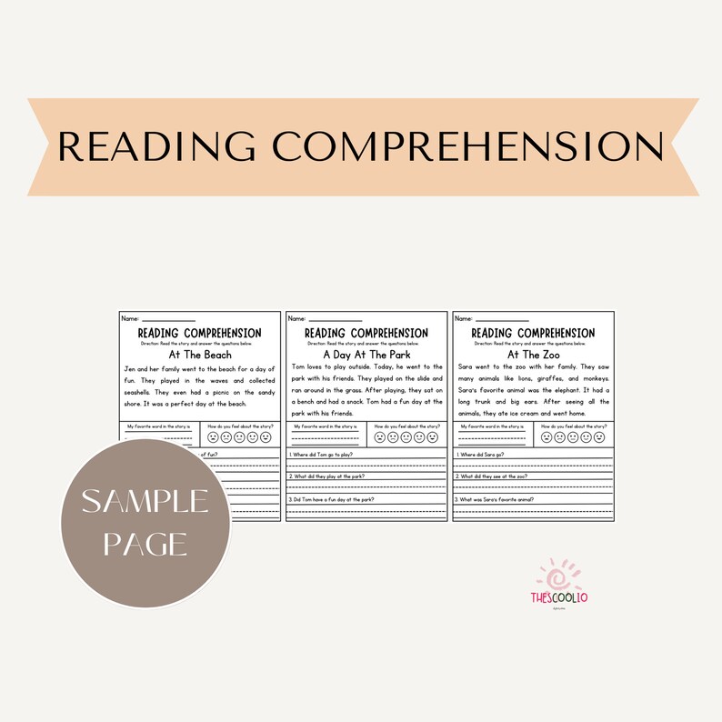 Printable Reading Comprehension Worksheets for Kids | Kindergarten and ...