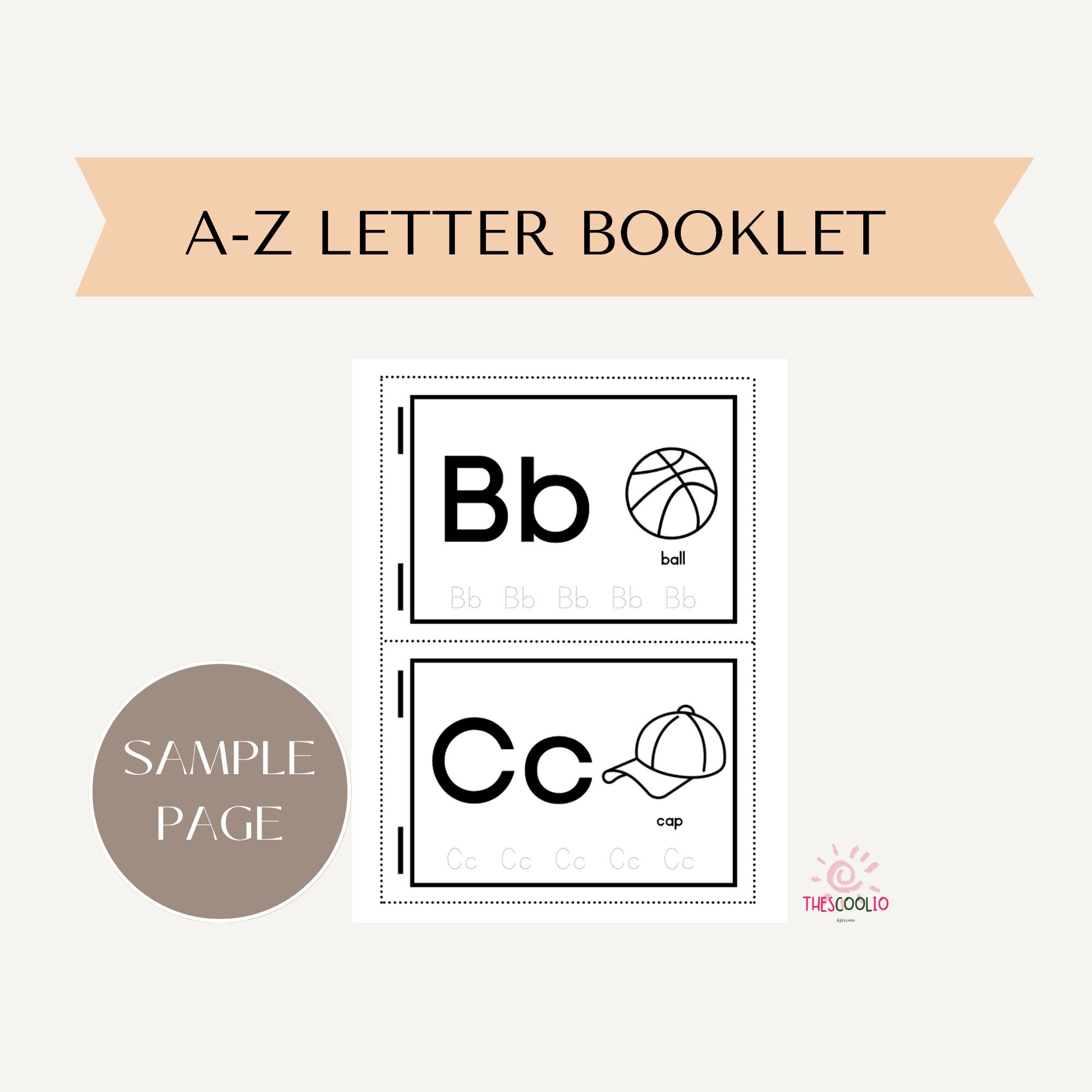 Printable Alphabet Booklet | Kindergarten Letter Booklet | Preschool ...