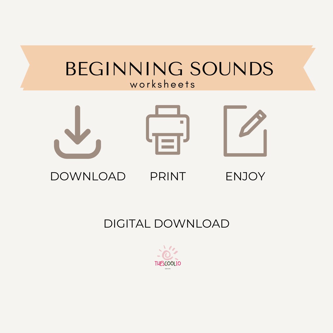 Printable Beginning Sound Worksheets | Phonics and Letter Recognition ...