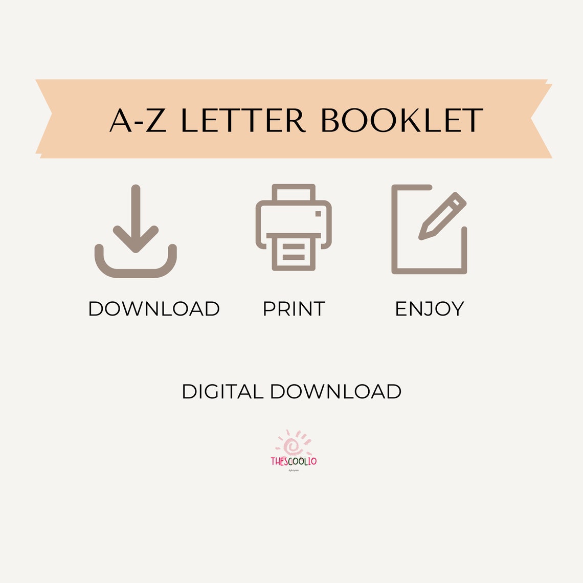 Printable Alphabet Booklet | Kindergarten Letter Booklet | Preschool ...